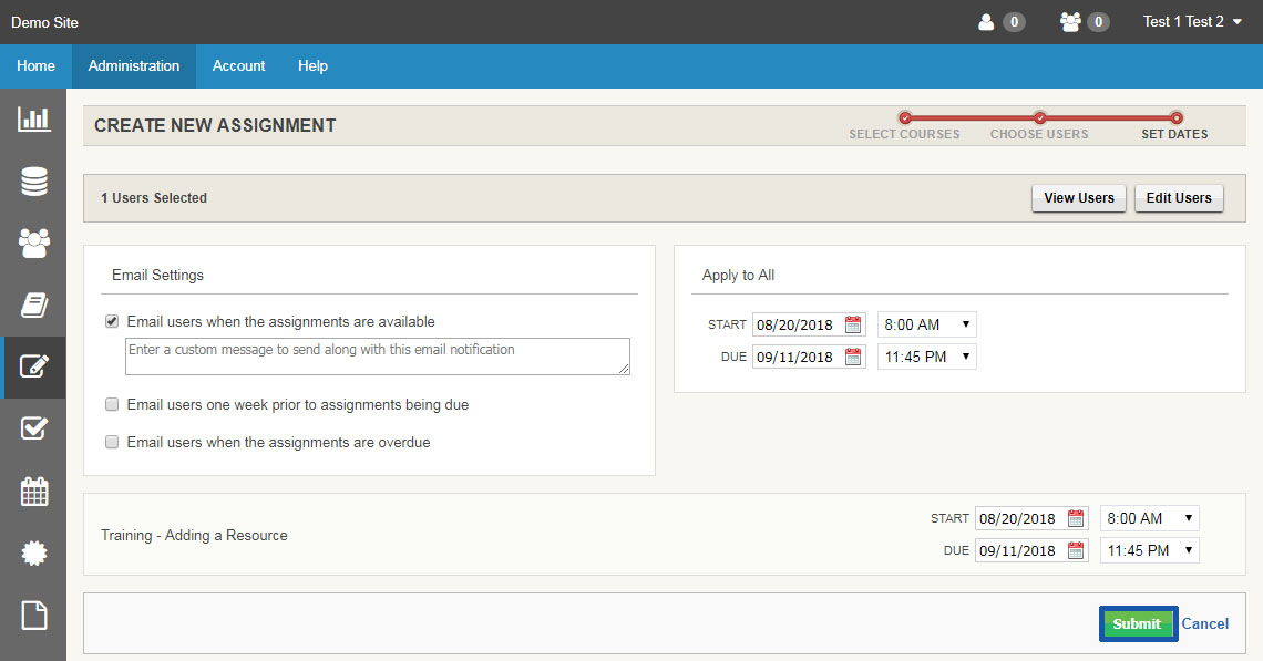 How To Assign An Outside Resource