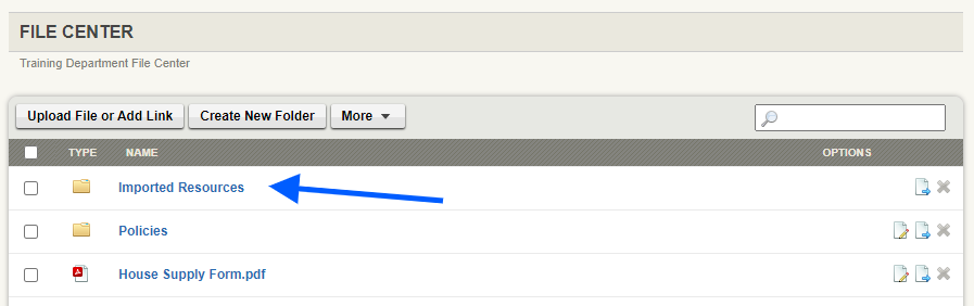 Importing a Resource From Community Resources