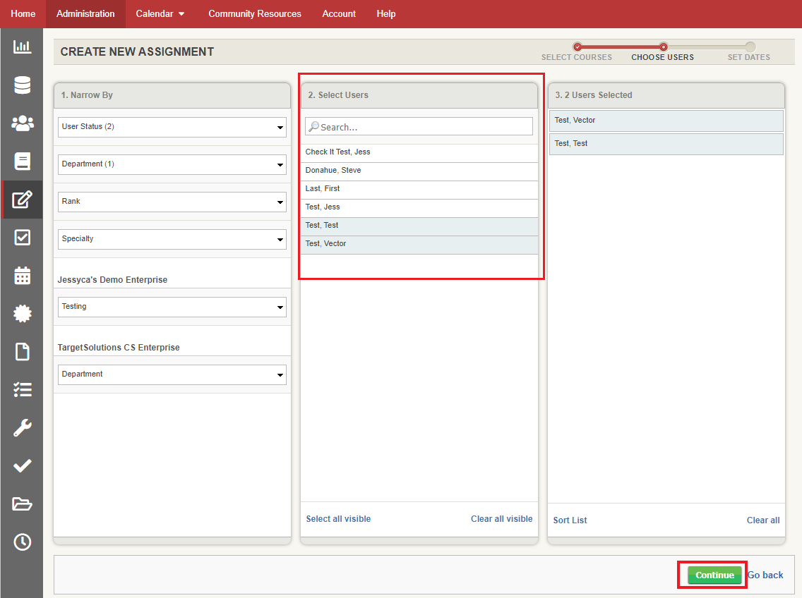 Vector LMS, TargetSolutions Edition