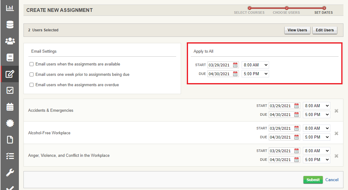 Vector LMS, TargetSolutions Edition