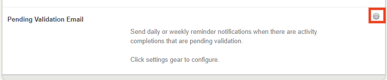 Pending Validation Notifications