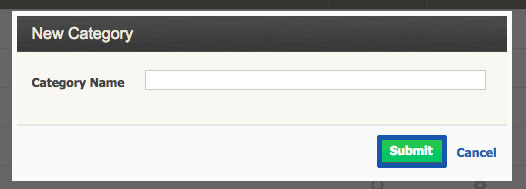 Creating Categories for Activities