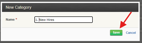 Creating a New Credential Category