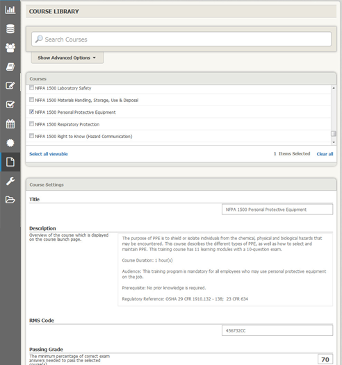 Training Records API - RMS Code