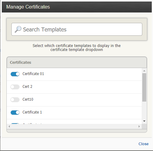 Removing Custom Certificate Templates