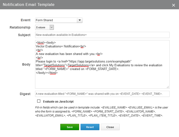 Email Notification Setup