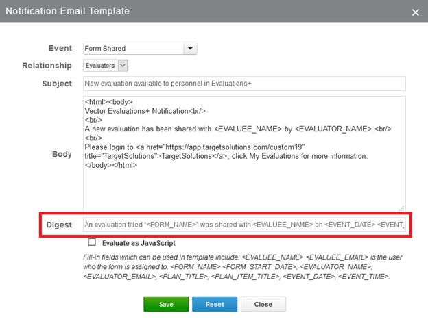 Email Notification Setup