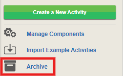 Reactivating Archived Activities
