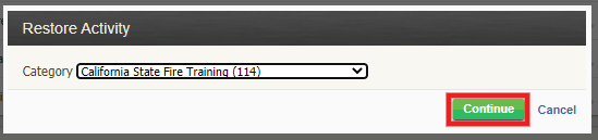 Reactivating Archived Activities