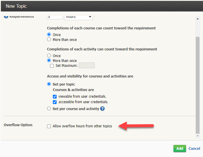 Create Topics and Add Courses/Activities