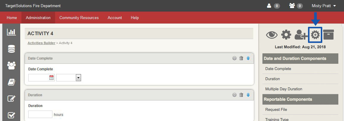 Add an Activity to a Credential from Activities Builder