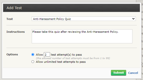 How do I create a Custom Test?