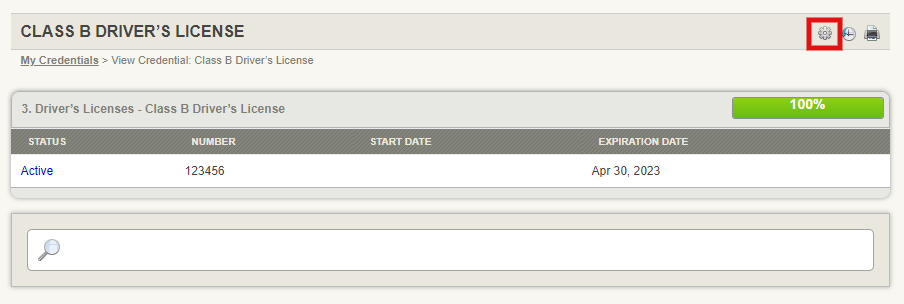 How do I update credential or license information?
